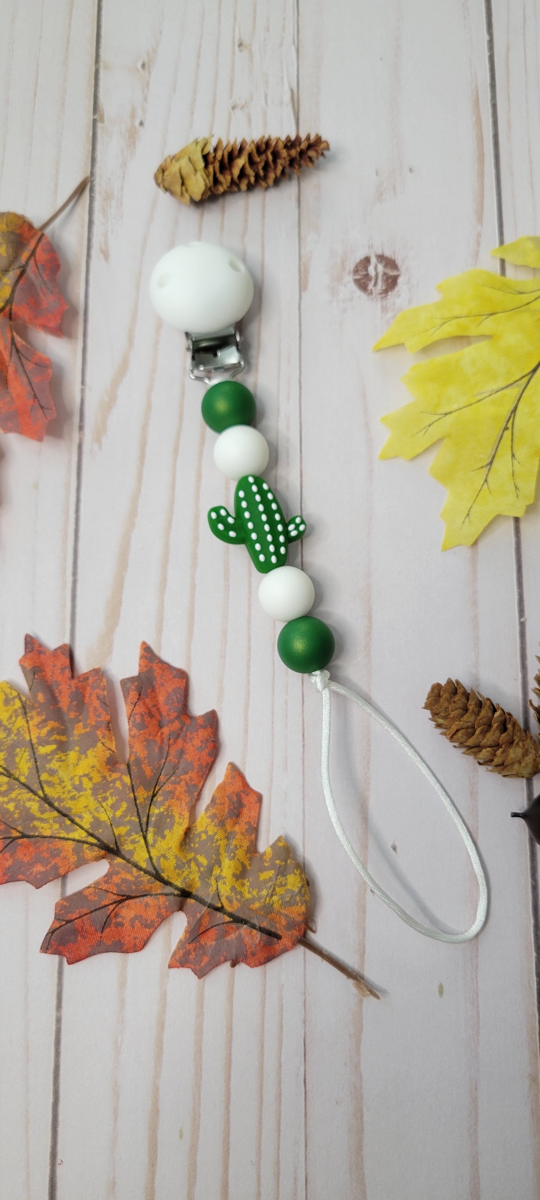 Cactus Pacifier Clip, Silicone – Sassy Silicone