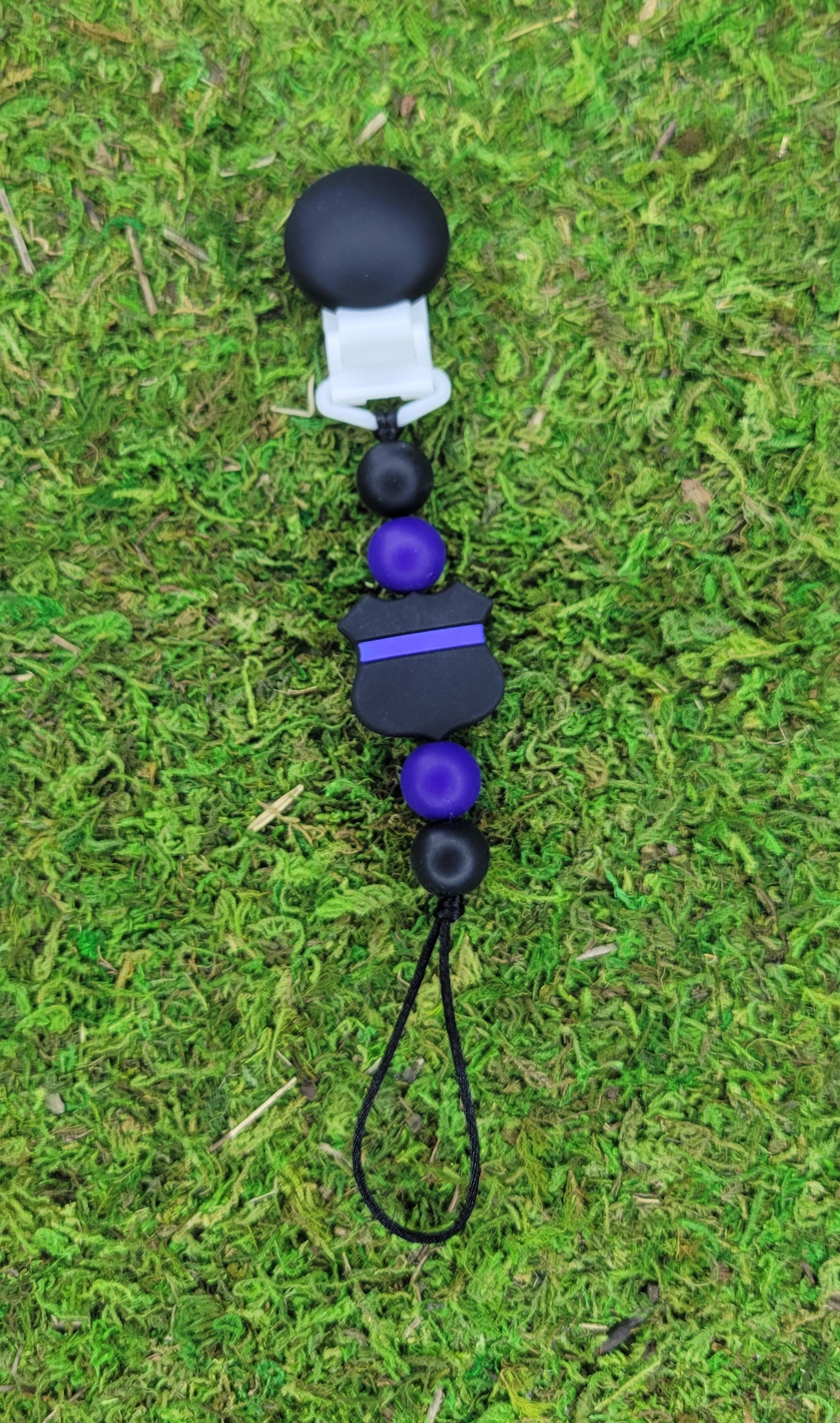 Police Pacifier Clip – Sassy Silicone