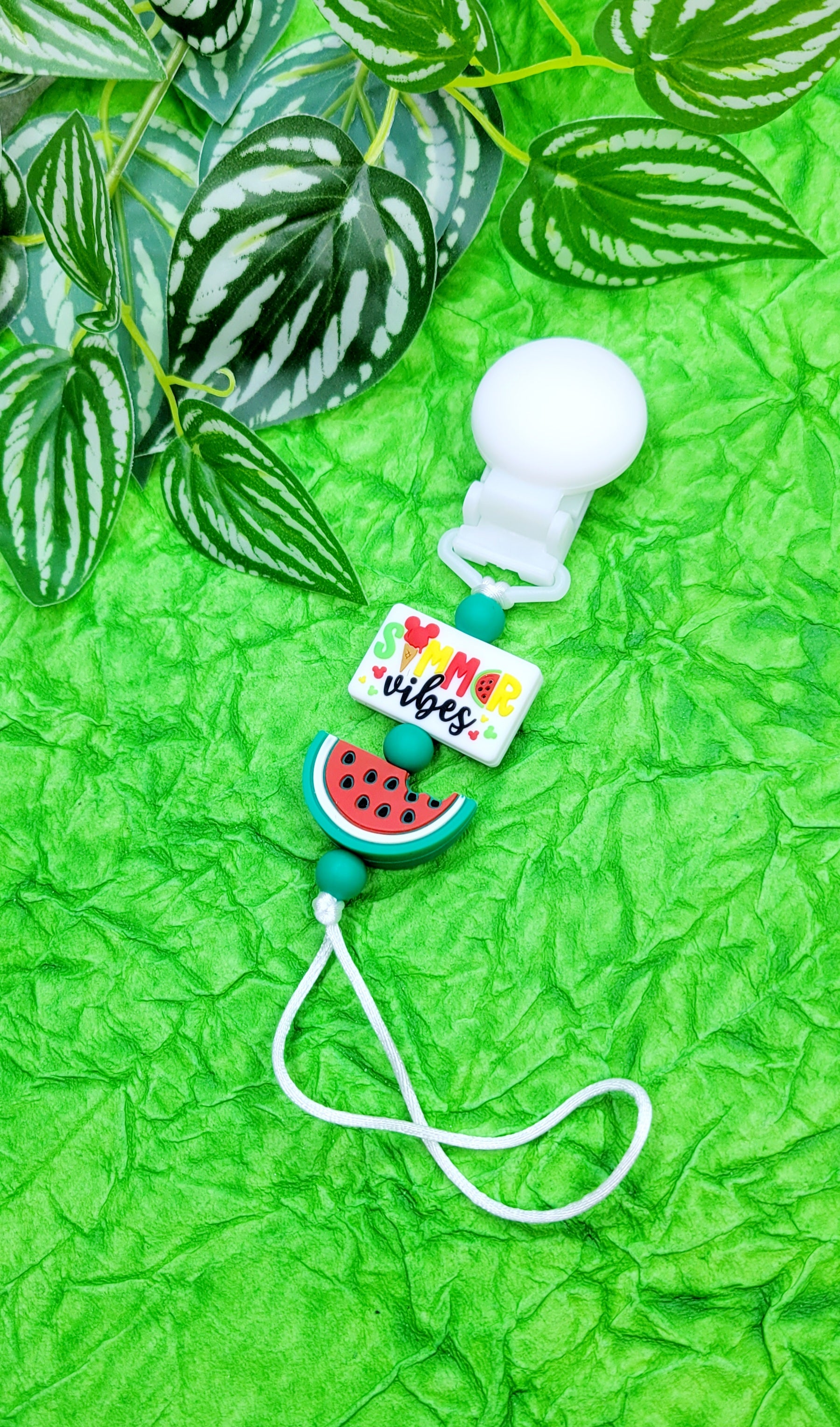 Mickey Summer Vibes Pacifier Clip – Sassy Silicone