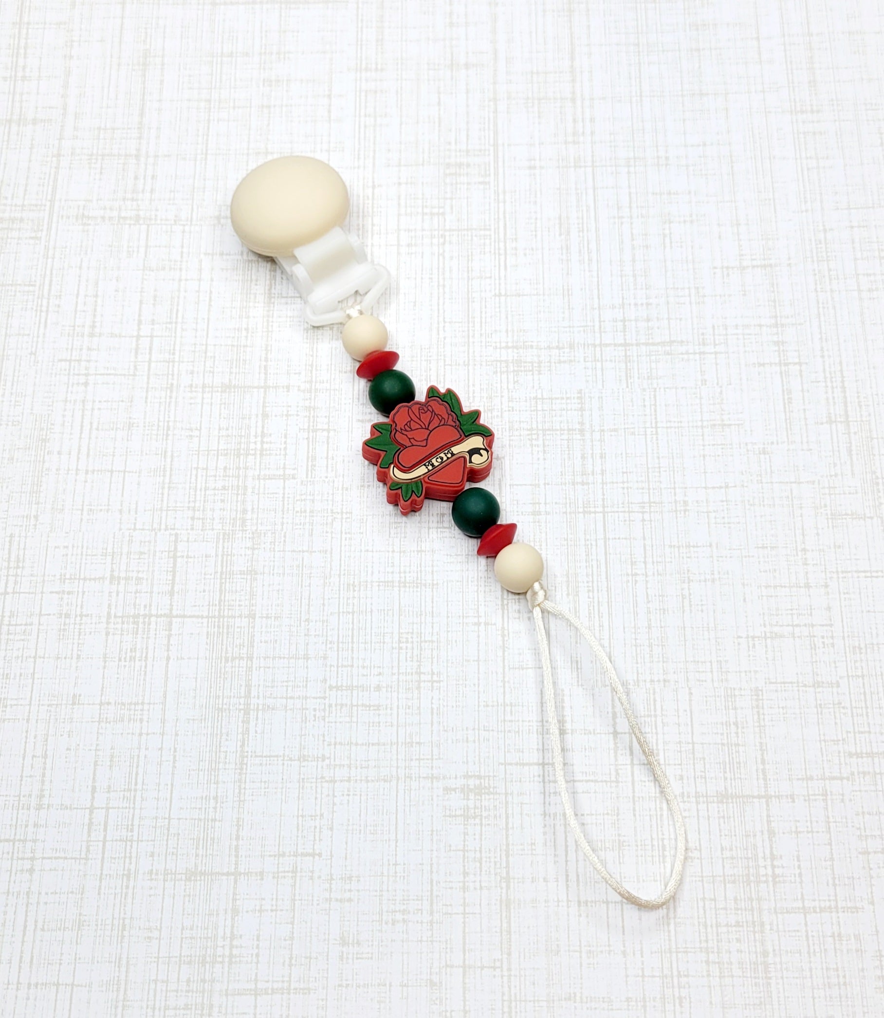 Mom Love Pacifier Clip – Sassy Silicone