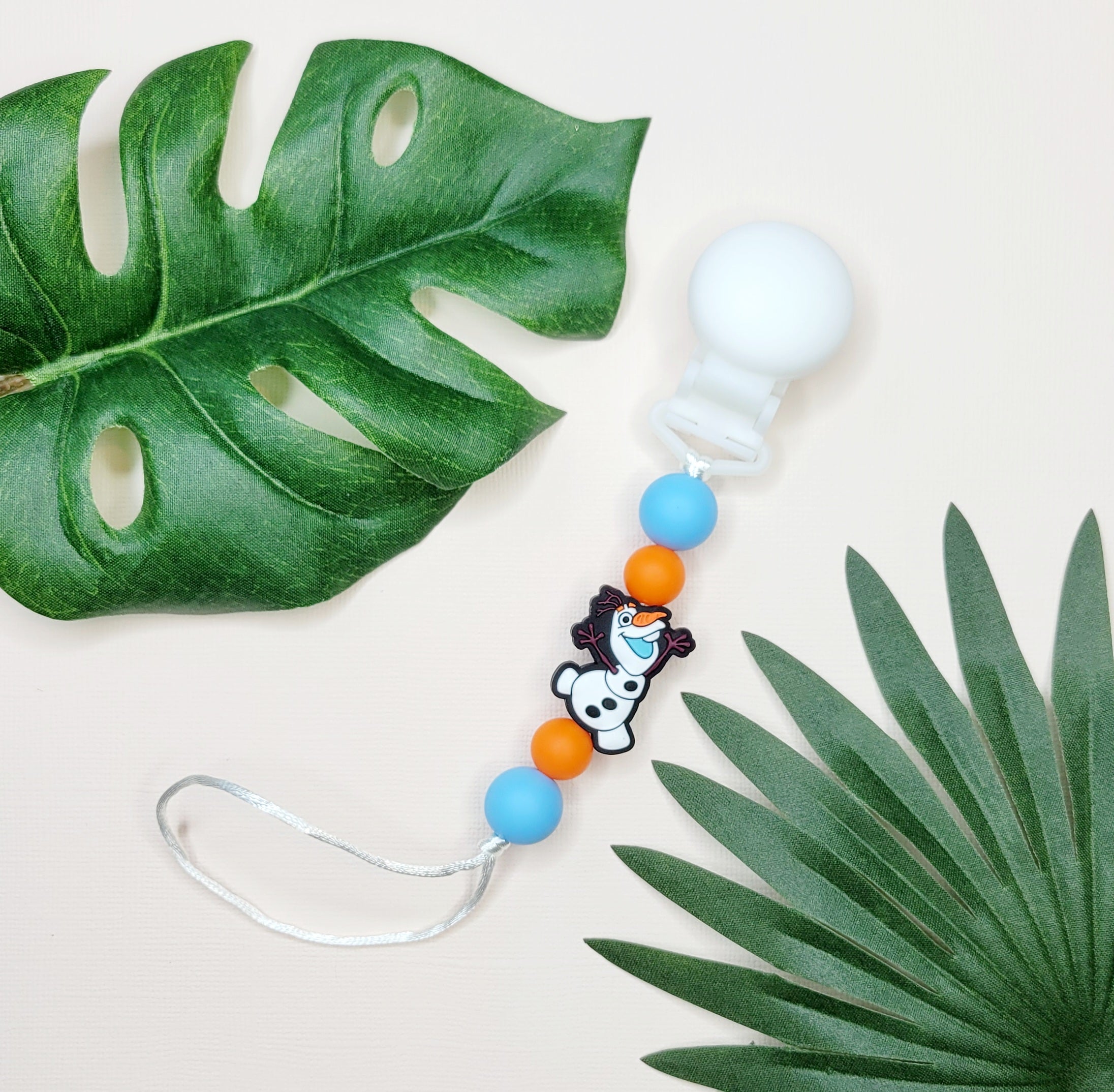 Olaf Pacifier Clip – Sassy Silicone